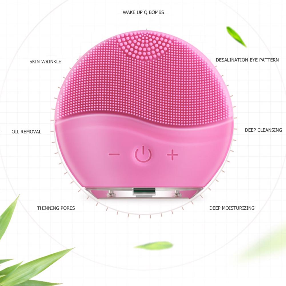 Mini Face Cleaner Silicone Deep Pore Cleanser Beauty Massage Cleaning ...