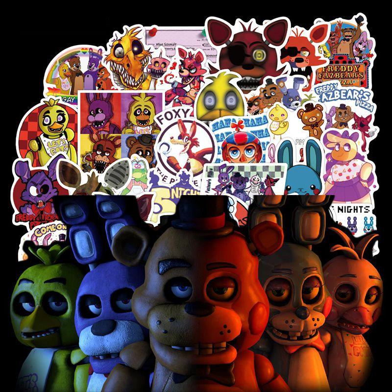 Buy At 50pcs Five Nights Freddys Stickers Fnaf Game Diy Imposter Decals ...