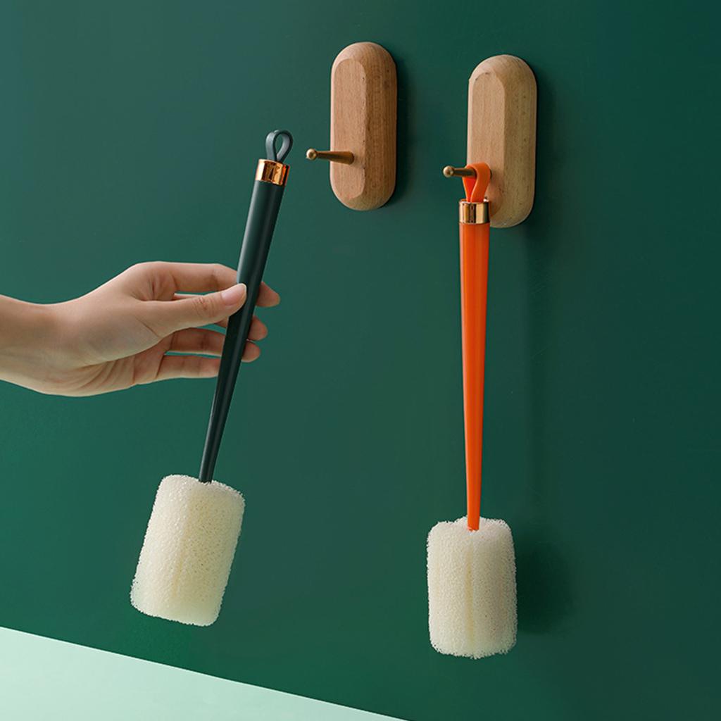 Buy Sponge Cleaning Brush Long Handle Cup Cleaning Brush Feeding Bottle ...