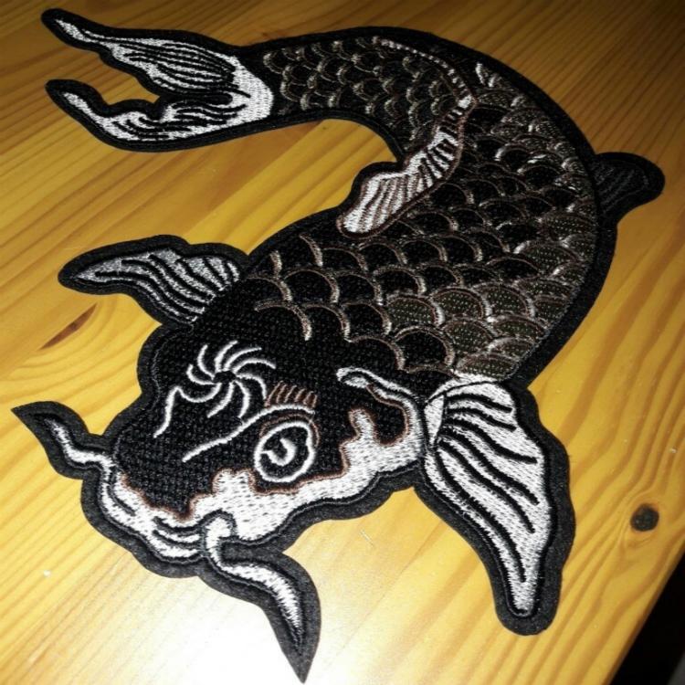 Patches 1pc Big Fish Embroidered Patches Iron on Or Sewing Clothes ...