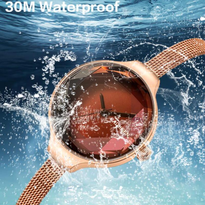 Buy Ladies Minimalist Luxury Watches Super Slim Simple Watch Full Steel ...