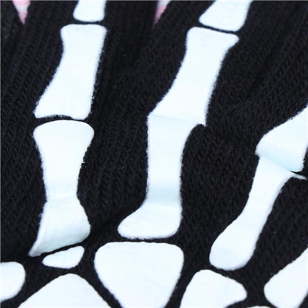 1 Pair Comfortable Durable Warm Coss Play Knitting Claw Skeleton Glove ...