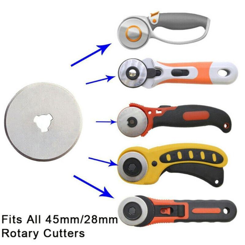 10 Pcs Rotary Cutter Replacement Blade Roller Cutter Blade Sewing ...