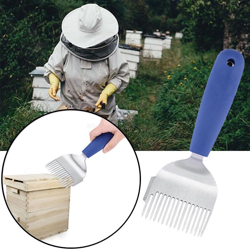 Buy Stainless Steel Plastic Handle Bee Uncapping Fork Beehive Supplies ...