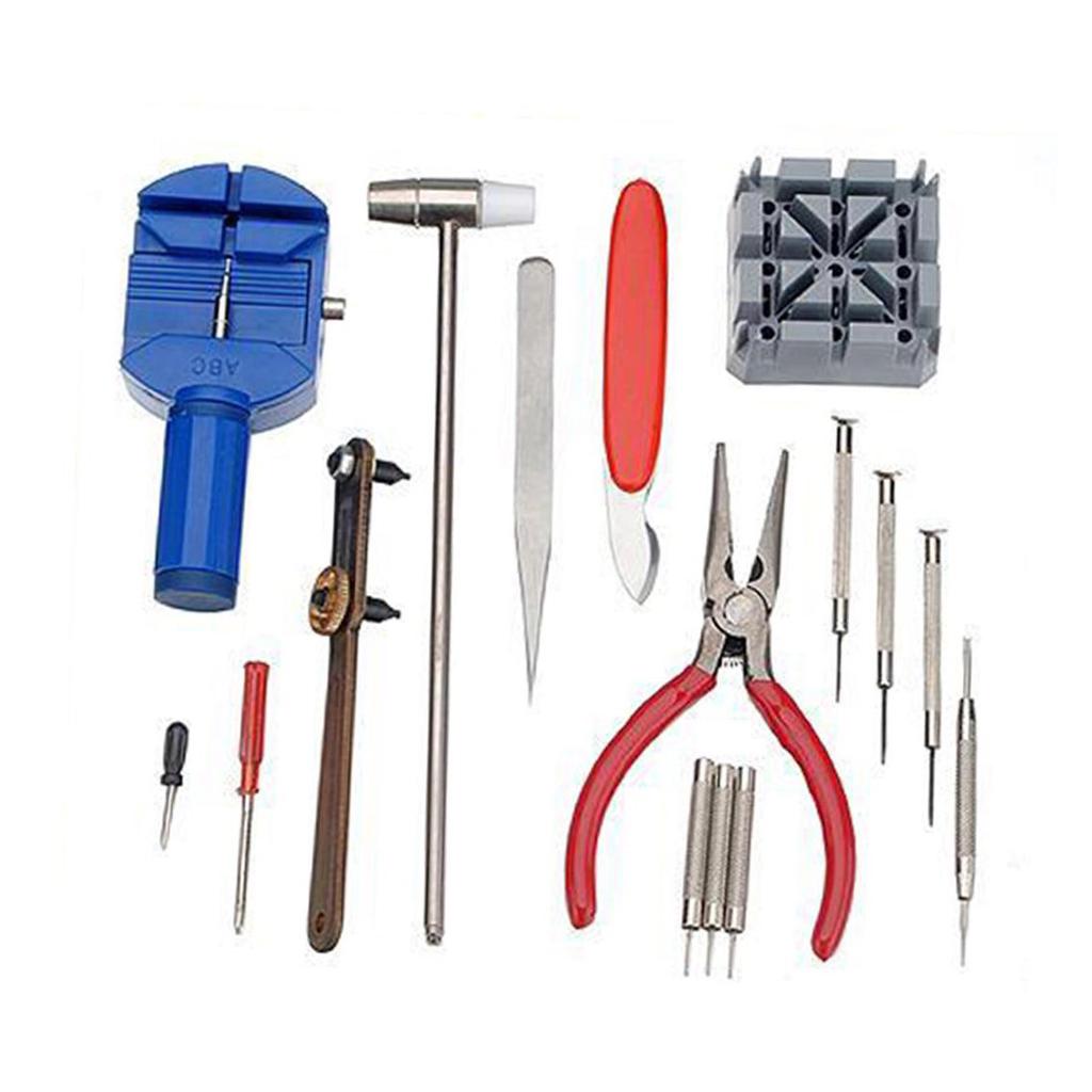 11PCS/16PCS Professional Watch Repair Tool Kit Watch Band Holder Case ...