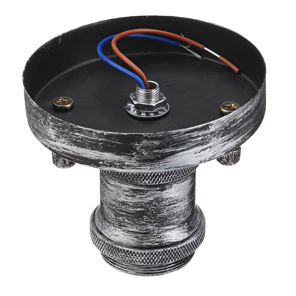 E27 Industrial Vintage Ceiling Rose Pendant Light Socket Holder Wall ...