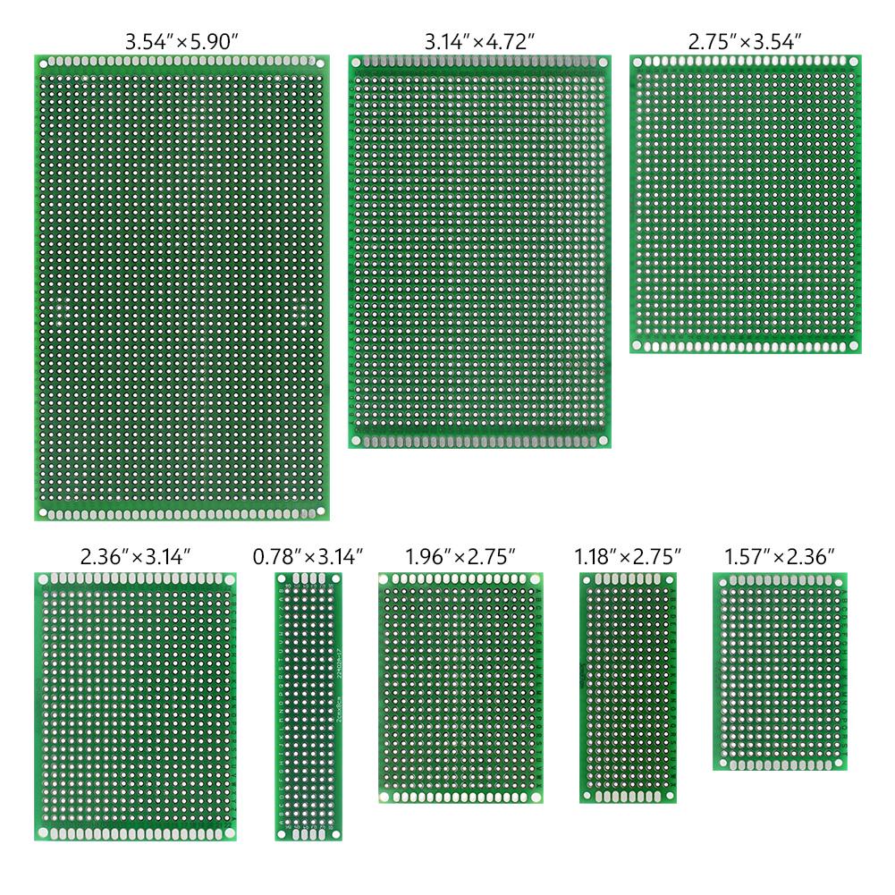 Buy 9x15 8x12 7x9 5x7cm Tinned PCB Circuit Board Universal Prototype ...
