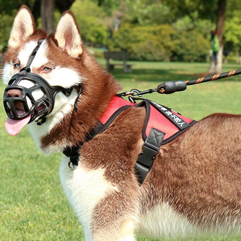 Buy Anti-eating Mouth Sleeve Pet Soft Barking Silicone Mouth Mask Anti ...