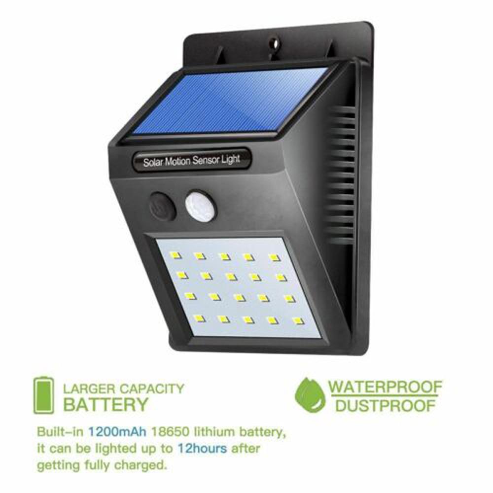 Buy Solar Lamp Waterproof 20 LED Solar Light Panels Power PIR Motion ...