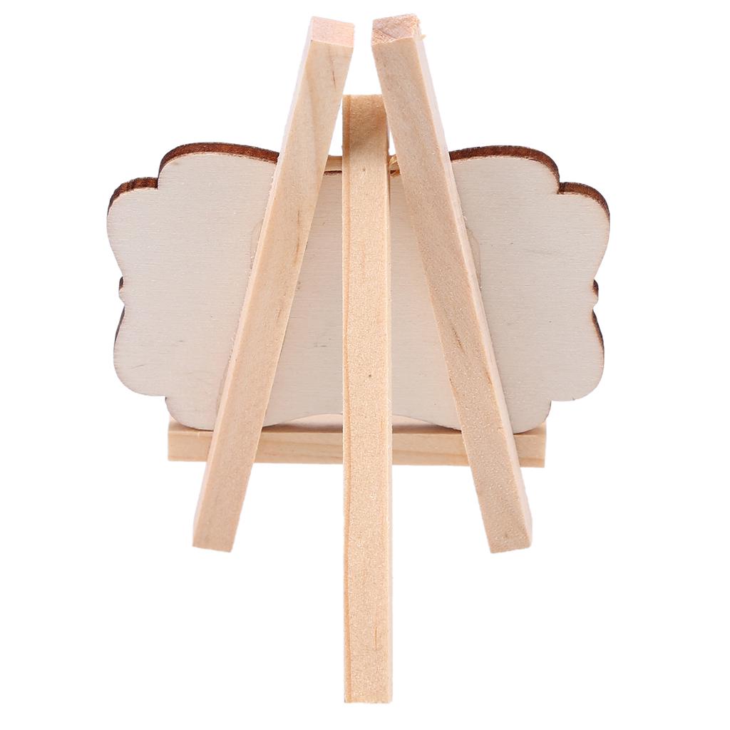💰Köp billigt online Mini Wooden Blackboard Triangle Stand Notice ...