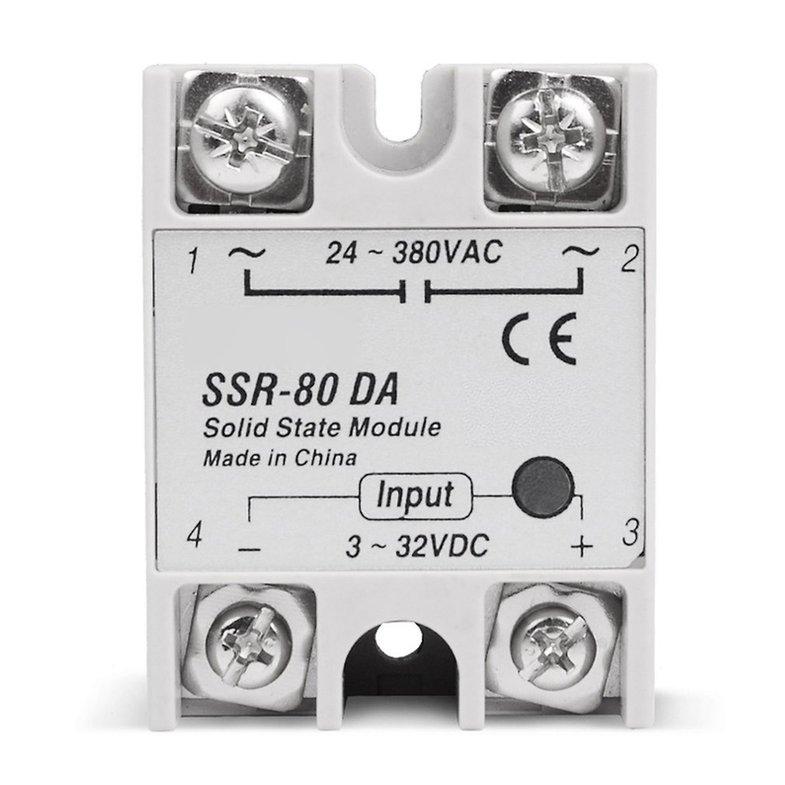 Buy Solid State Relay DC-AC Voltage 12V 3-32VDC TO 220V 24-380V AC Load ...