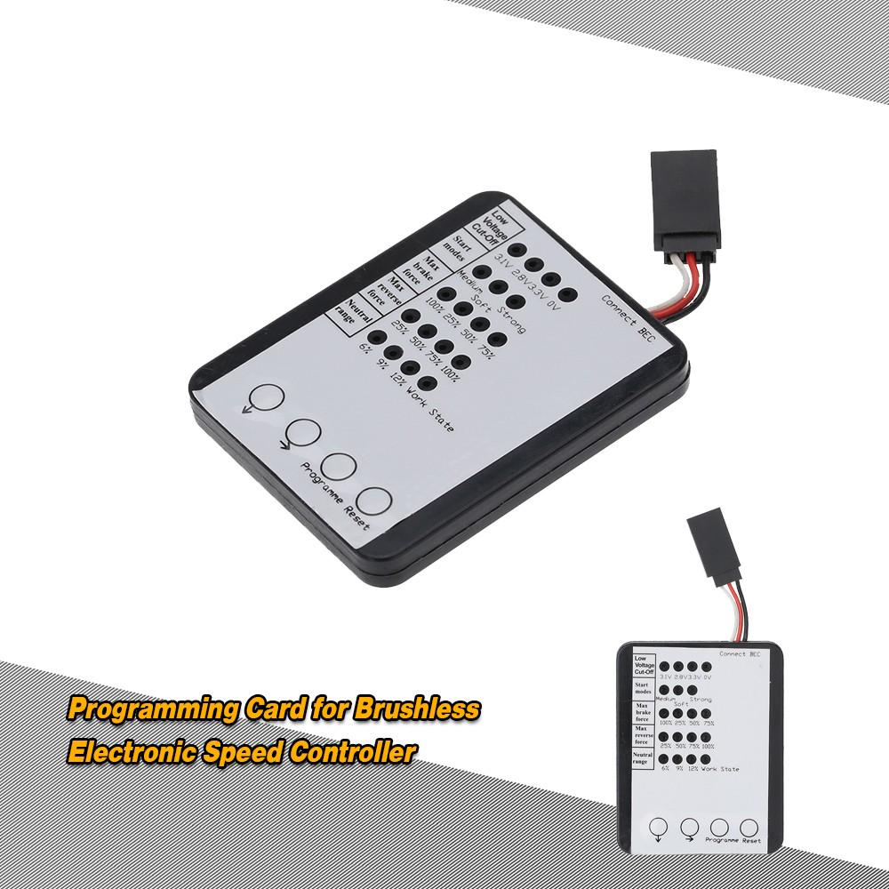 JOOWEFLY Programming Card for RC Car ESC Brushless Electronic Speed ...