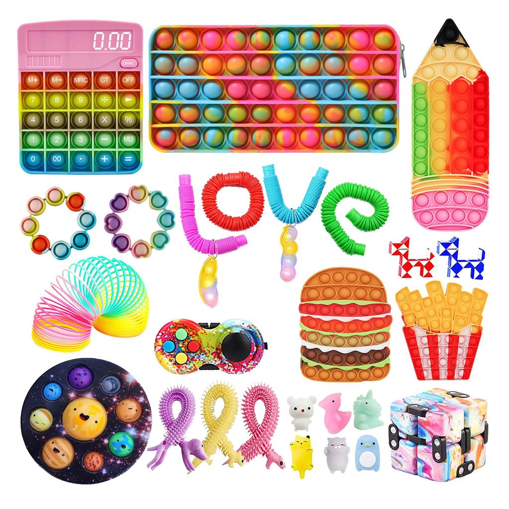 Buy Children's Adult Decompression Toy Set Gift Silicone Toy ...