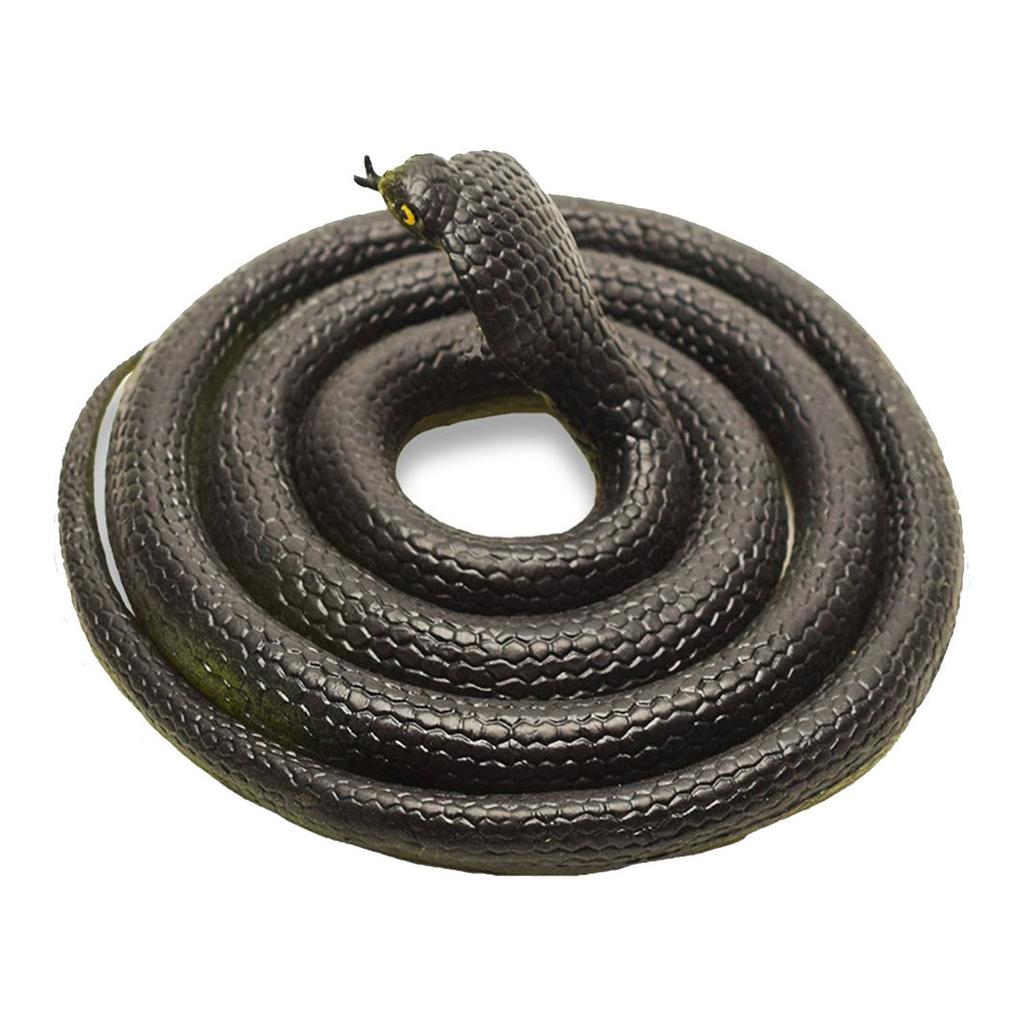 SW Simulation Funny Toy Tricky And Scary Black Green Field Snake Prank ...