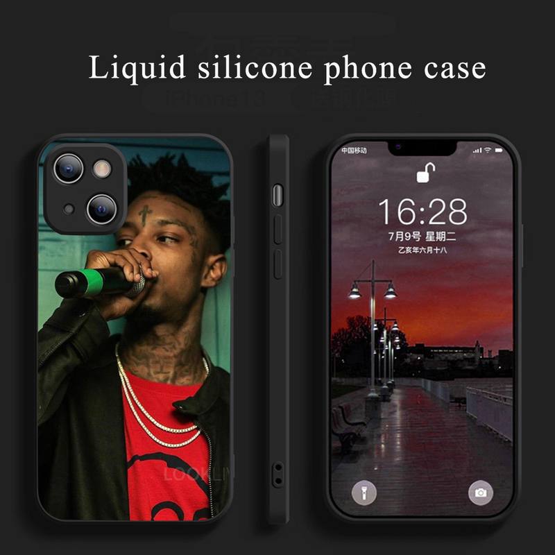 Buy pop 21 Savage rapper Phone Case For iphone 12 11 13 7 8 6 s plus x ...