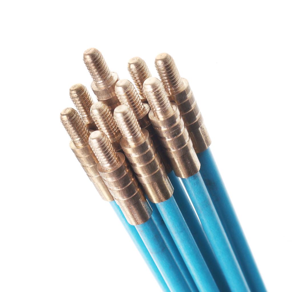 10Pcs 1M 4Mm Fiberglass Cable Wire Rod Electrician Push Puller Duct ...