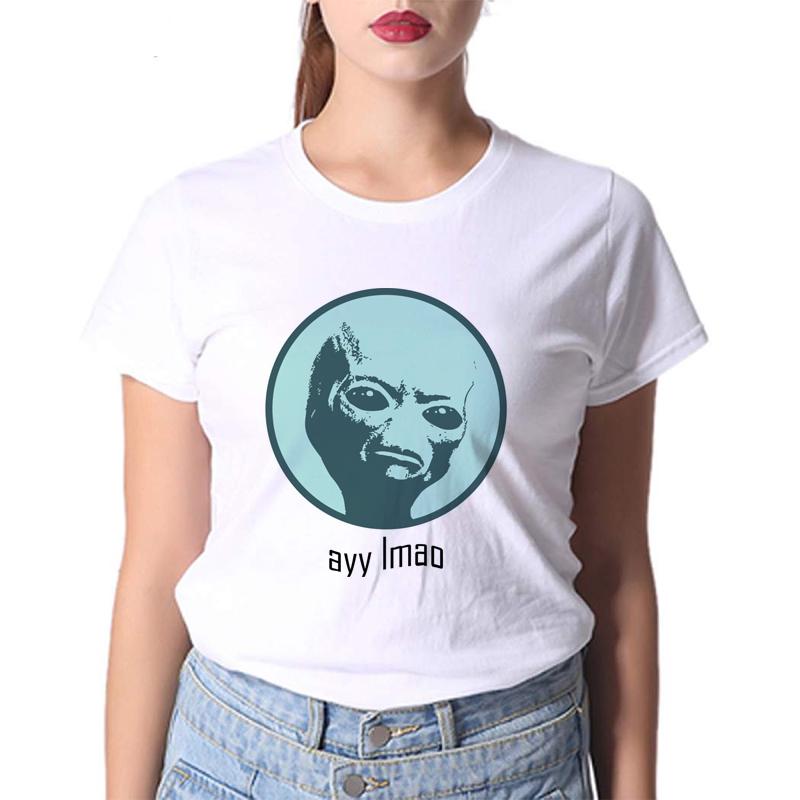 Buy Women Tshirt Summer Cotton Short Sleeve Tee Shirt Printed Tops Ayy ...