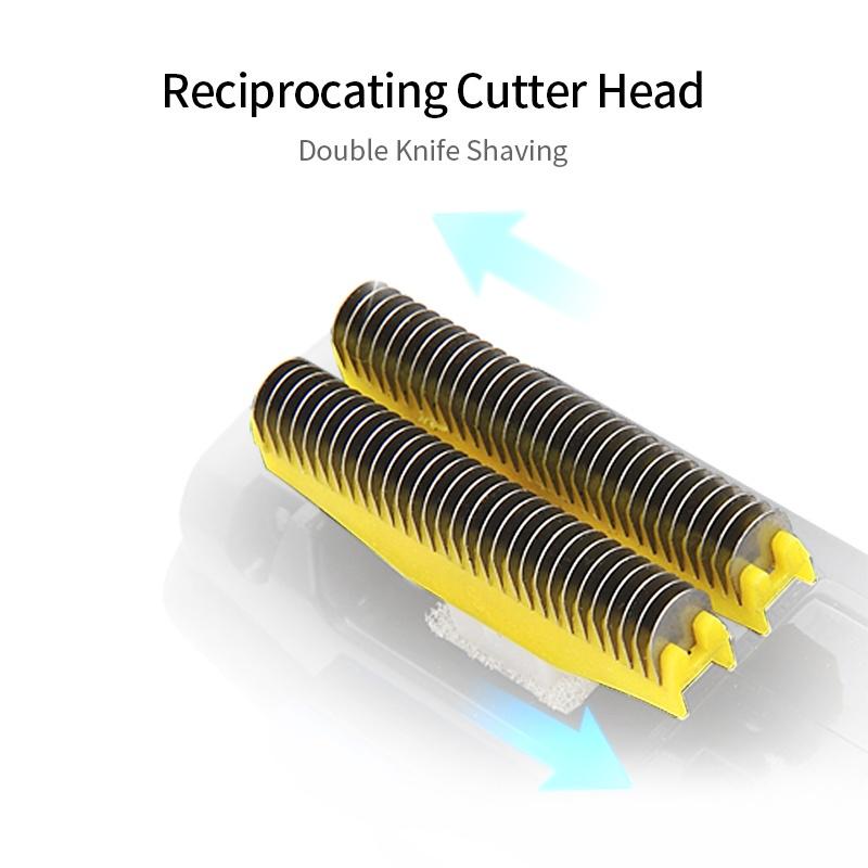 Buy Double-Blades Beard Care Wireless Electric Dual Foil Shaver ...