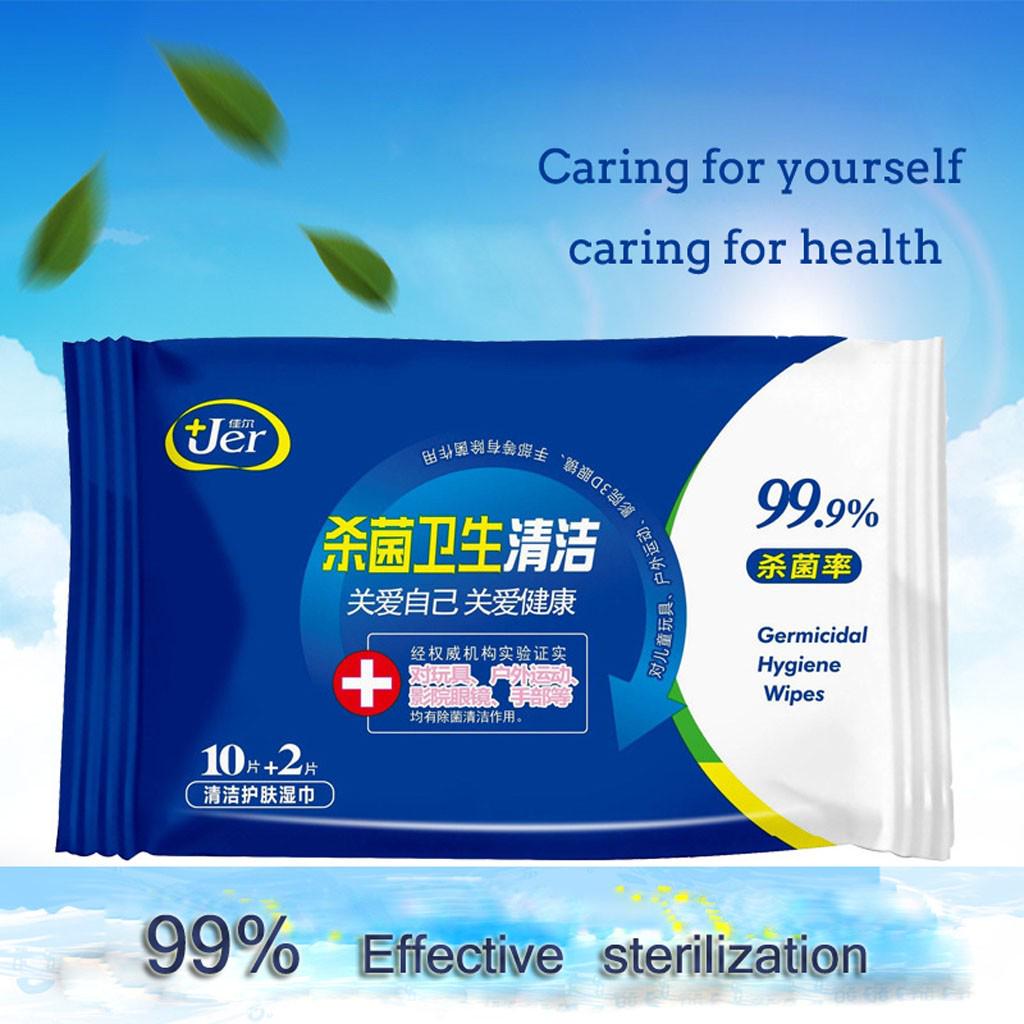 Buy Antibacterial Wet Wipe Tissue Clean Hand Health Care 12 Wipes/Pack ...