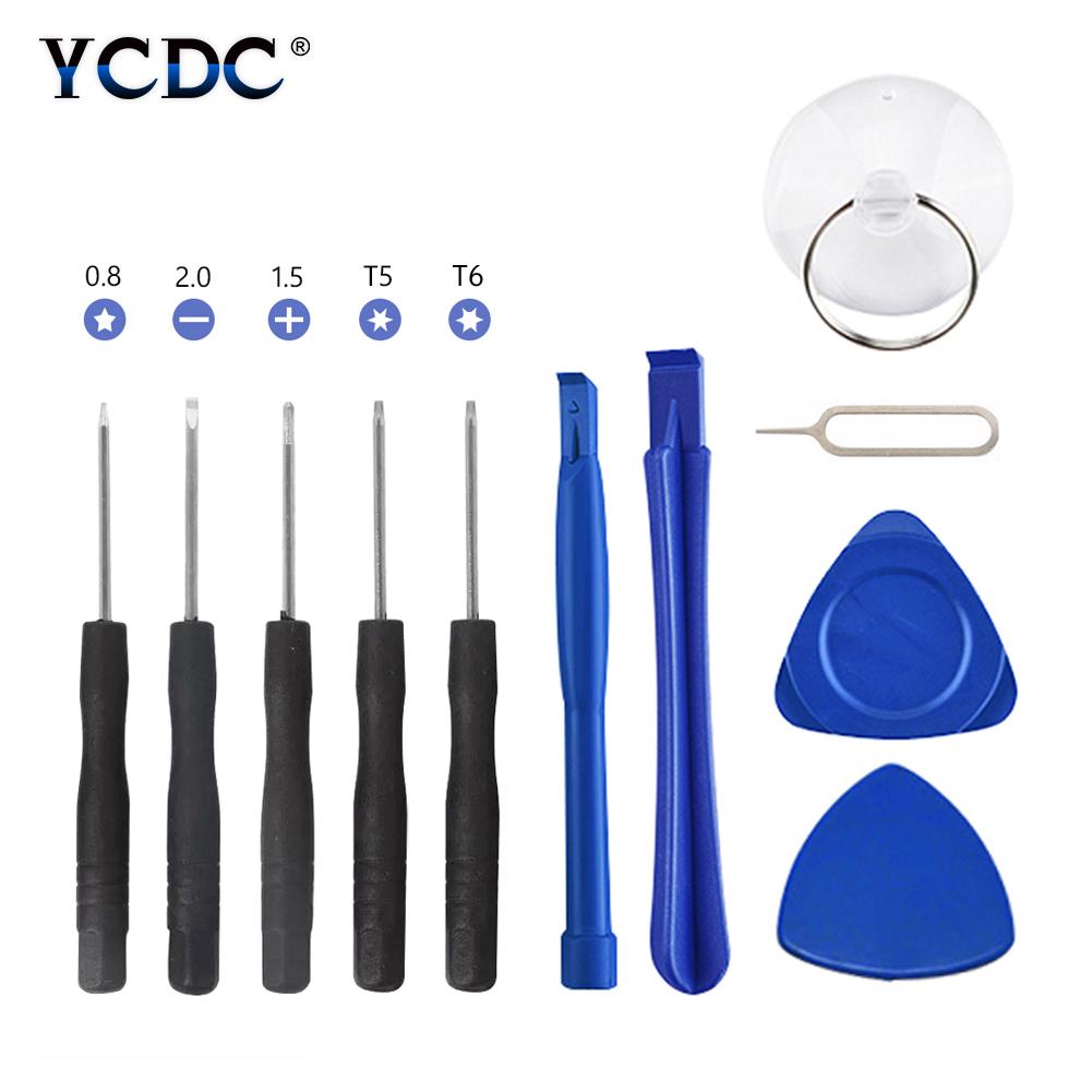 10-in-1 Smartphone Opening Pry Repair Tools Kit Screwdrivers For iPhone ...