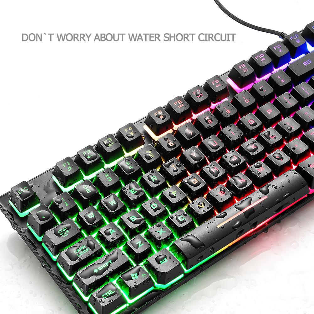 Buy ZIYOU LANG K16 87 Key USB Wired Mechanical Feel 7 Backlight Gaming ...