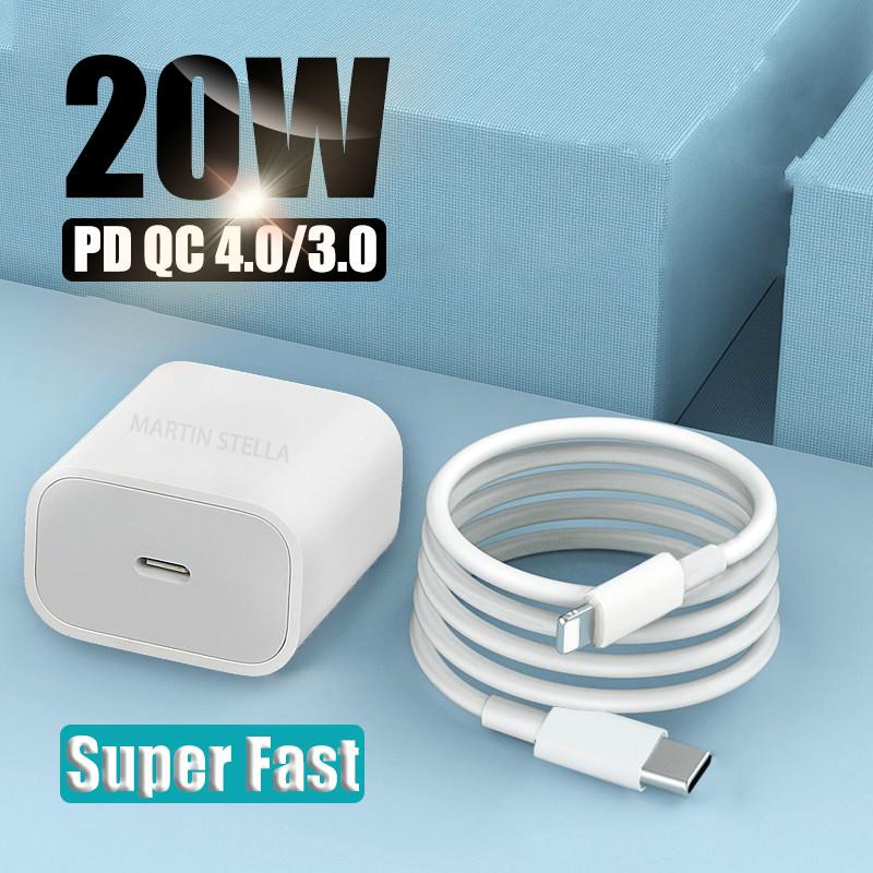 20W USB C Charger IPhone 20Watt 2pin Original Charger With Cable USB C ...