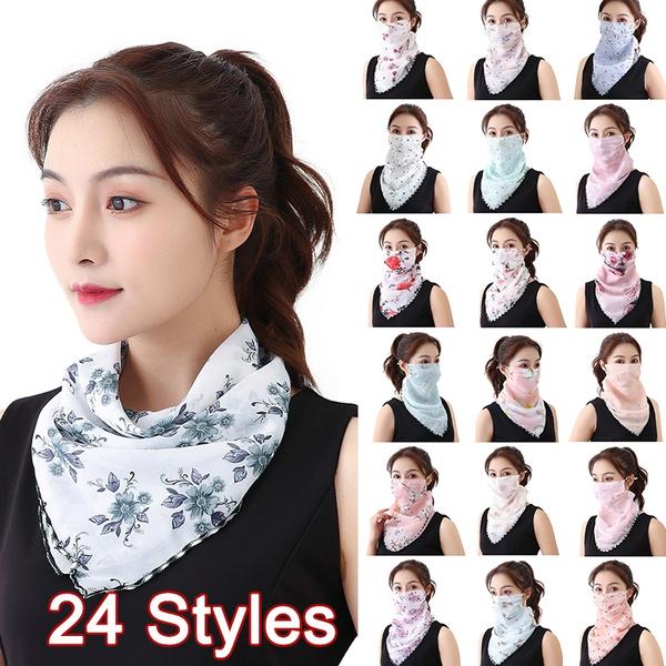 Buy Majesty-Women Sun Protection Print Scarf Dustproof Neck Scarf Masks ...