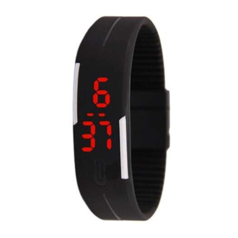 Cheap Watches Silicone Rubber Gel Jelly Unisex Led Wrist Watch Bracelet ...