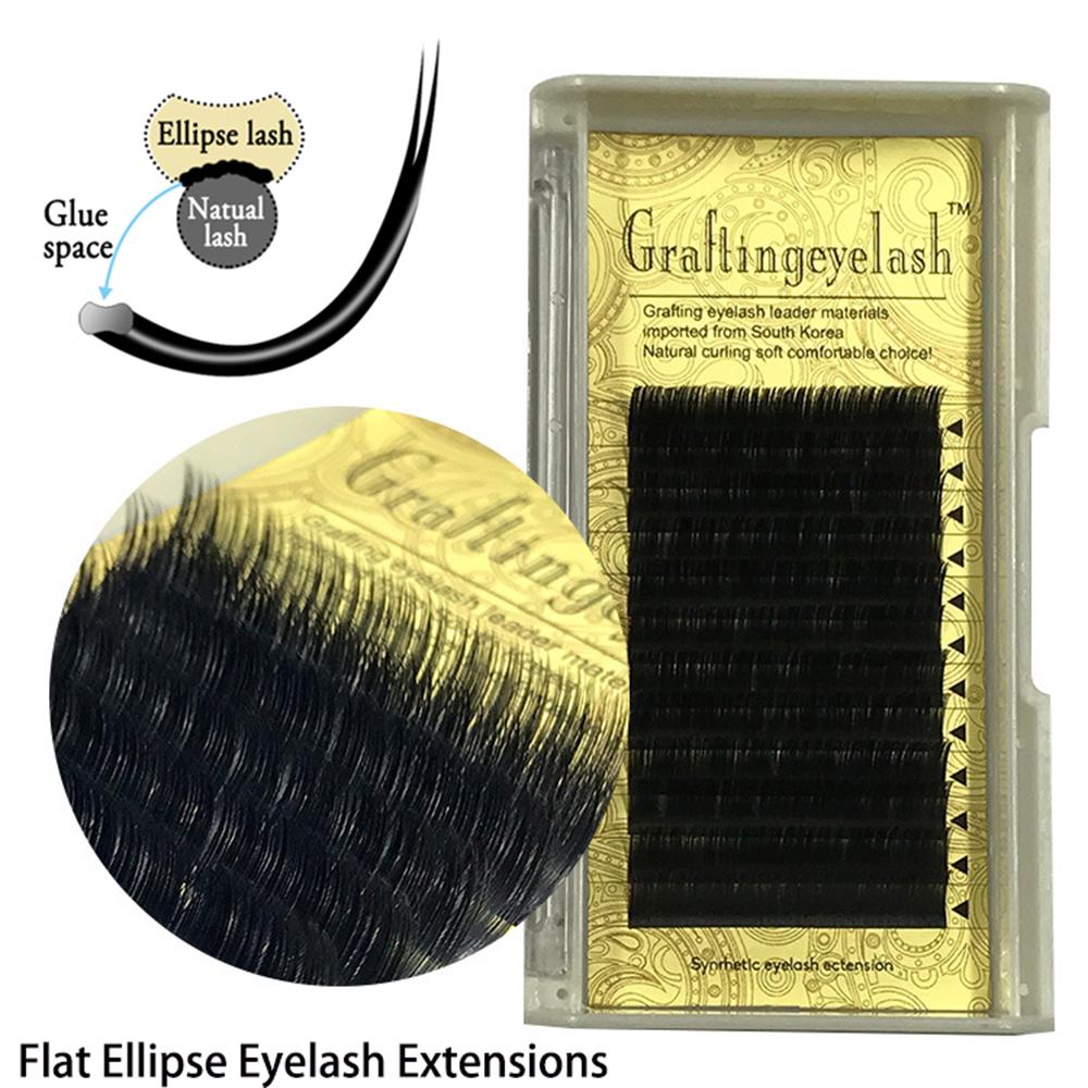 Buy False Eyelashes Split Tips Ellipse Shaped Matte Ellipse Flat ...