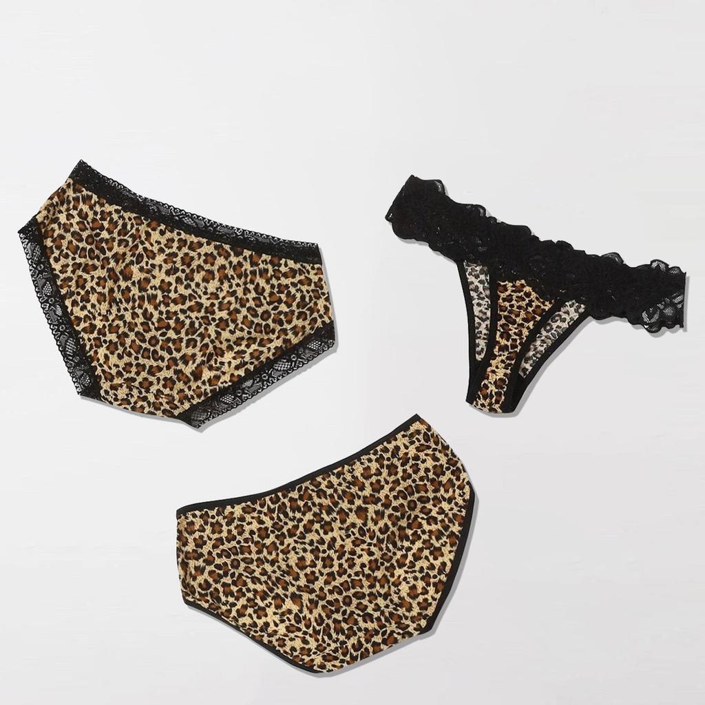 Kaufe Leopard Print Women Translucent Underwear Sheer Lace Tank Lace ...