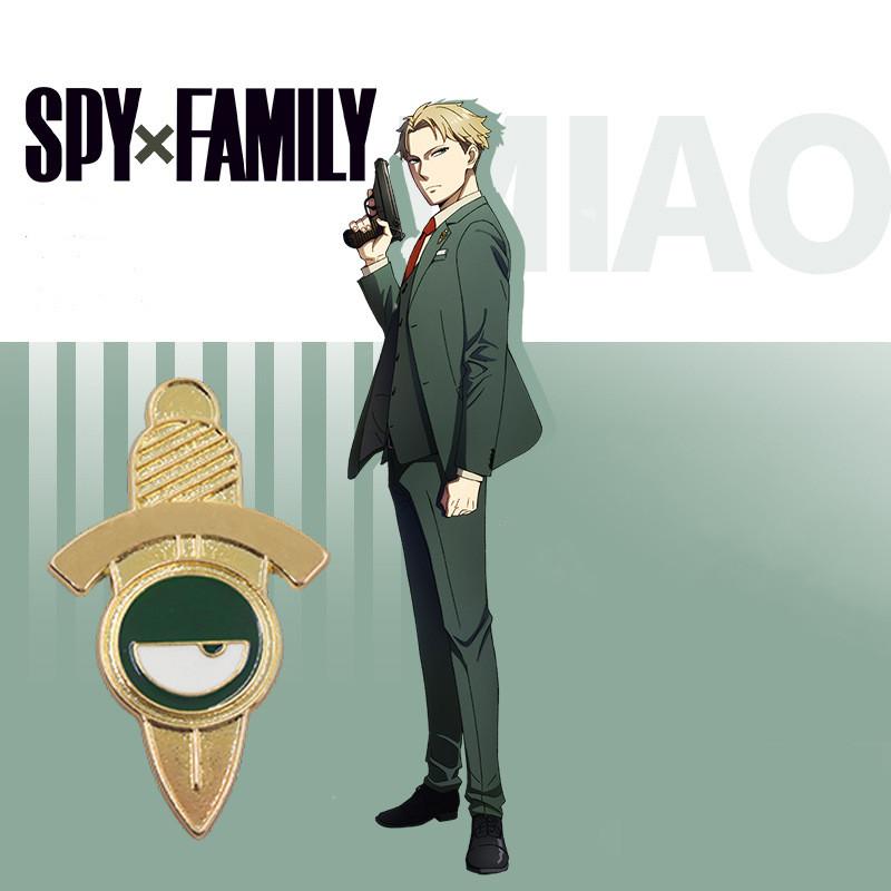 Buy Anime SPY×FAMILY Loid Forger Twilight Cos Brooch Suit Collar Pin ...