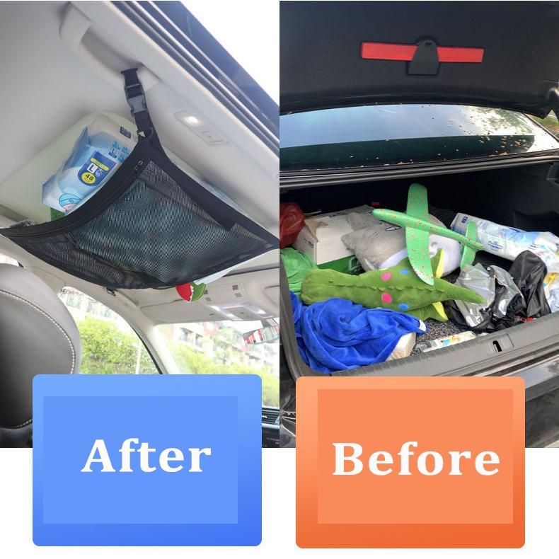 Buy Car Top-loading Net Bag Adjustable Hanging Luggage Storage Car ...