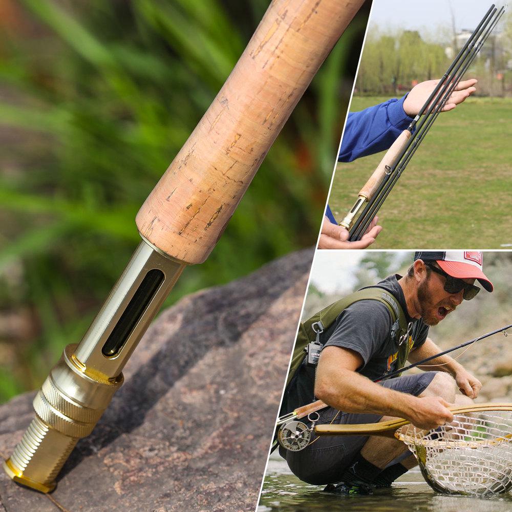 Cheap Fly Fishing Rods 9FT Carbon Fiber Fly Fishing Rod Portable Fly ...