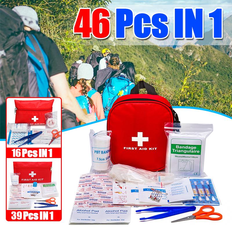 Buy 16/39/46PCS First Aid Kit Outdoor SOS Sport Emergency Survival Gear ...
