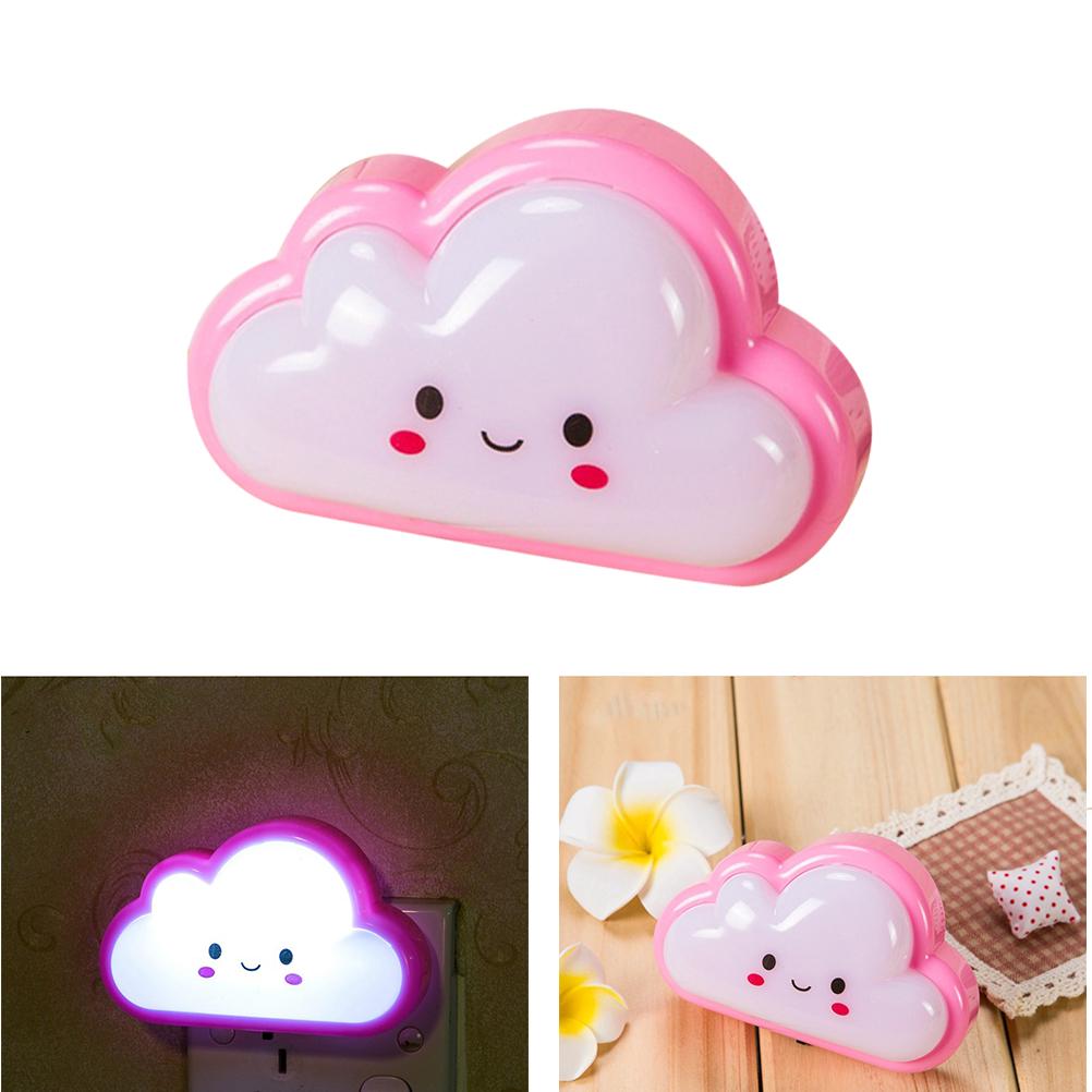 Buy Creative Cute Cloud with Face Design Lamp Bedroom Light Decor Small ...