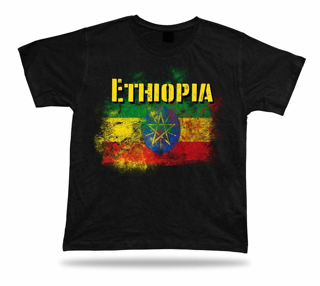 Buy Ethiopia Flag Tshirt T Shirt Tee Top City Map Summer Est Woman Men ...
