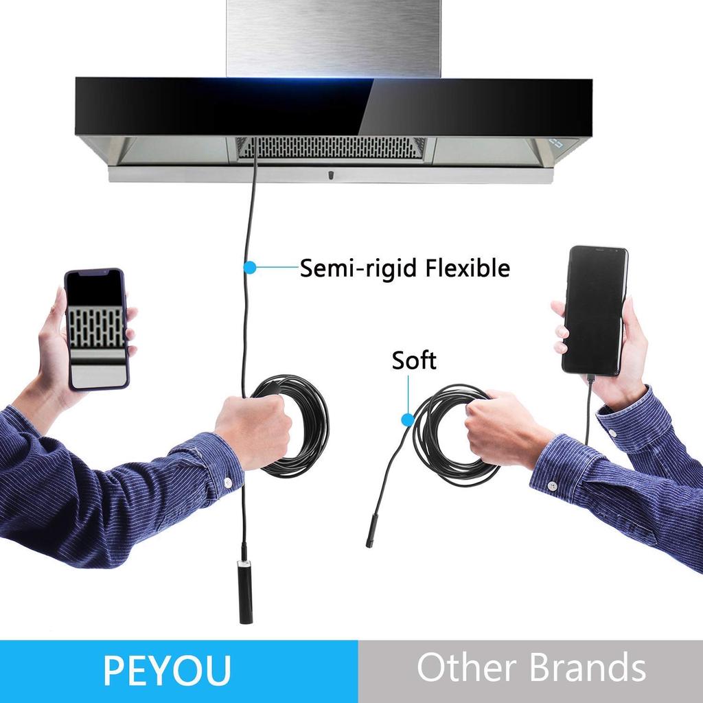 Buy IP68 Waterproof 1200P Wireless Inspection Wifi Endoscope USB ...
