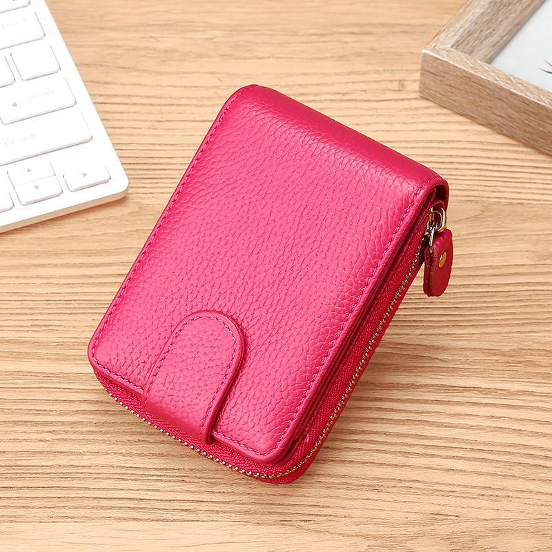 💰Kjøp New Fashion Genuine Leather Bank Card Driver License ID Card ...