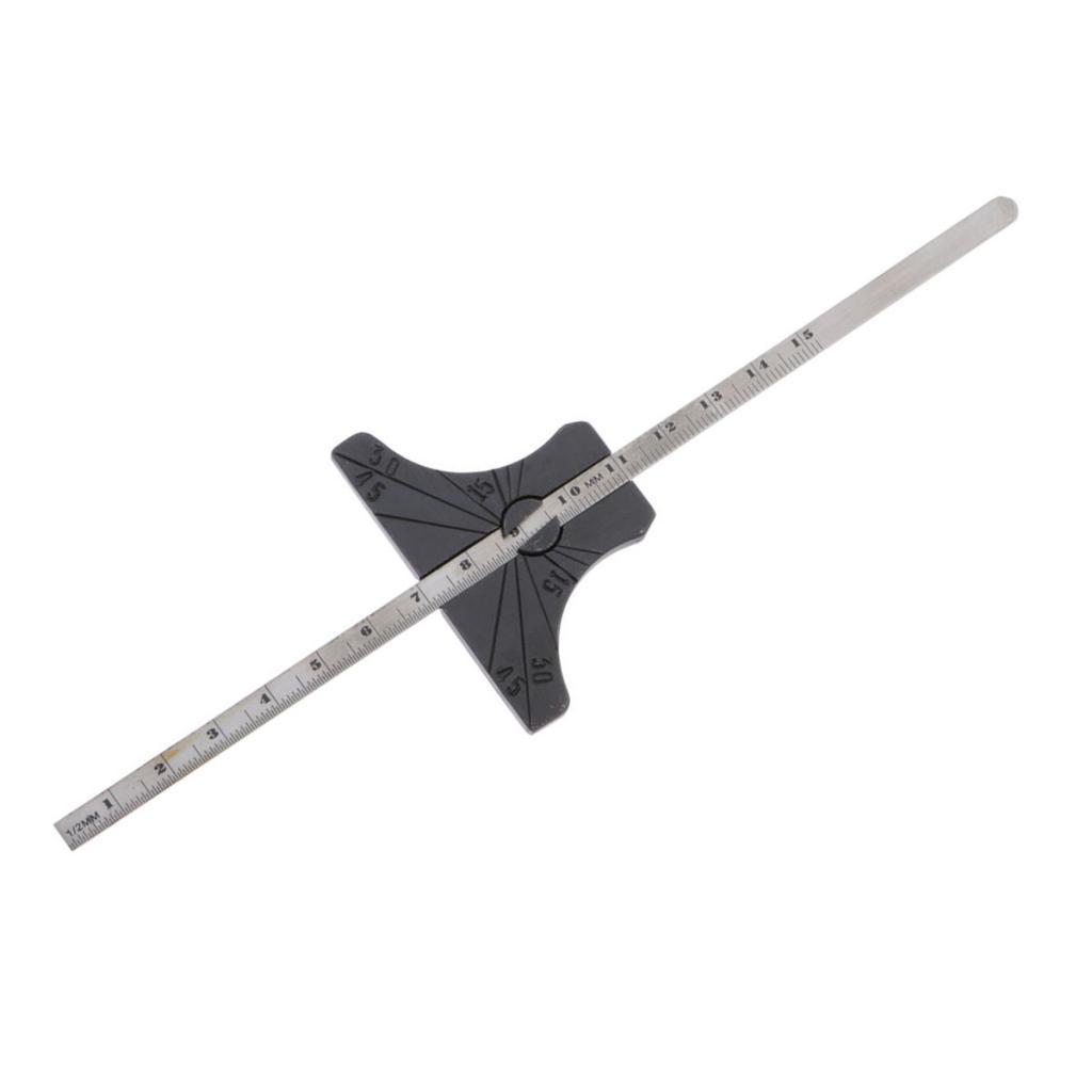 Buy Adjustable Depth Angle Gauge Measuring & Layout Set Calipers Tool ...