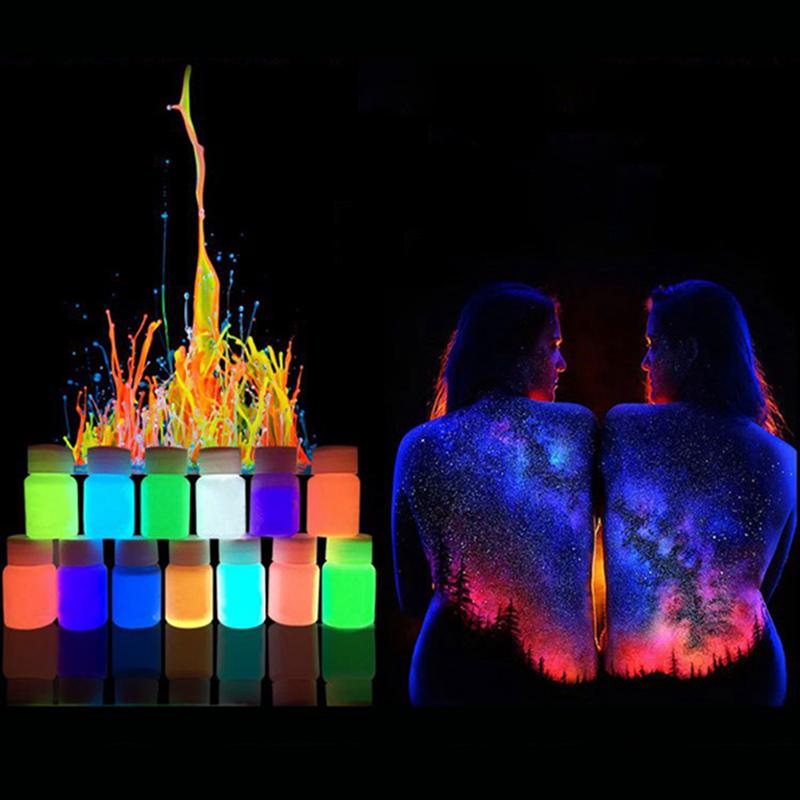 Buy 20ml UV Glow Neon Face Body Paint Fluorescent Bright Fluo Irradiate ...