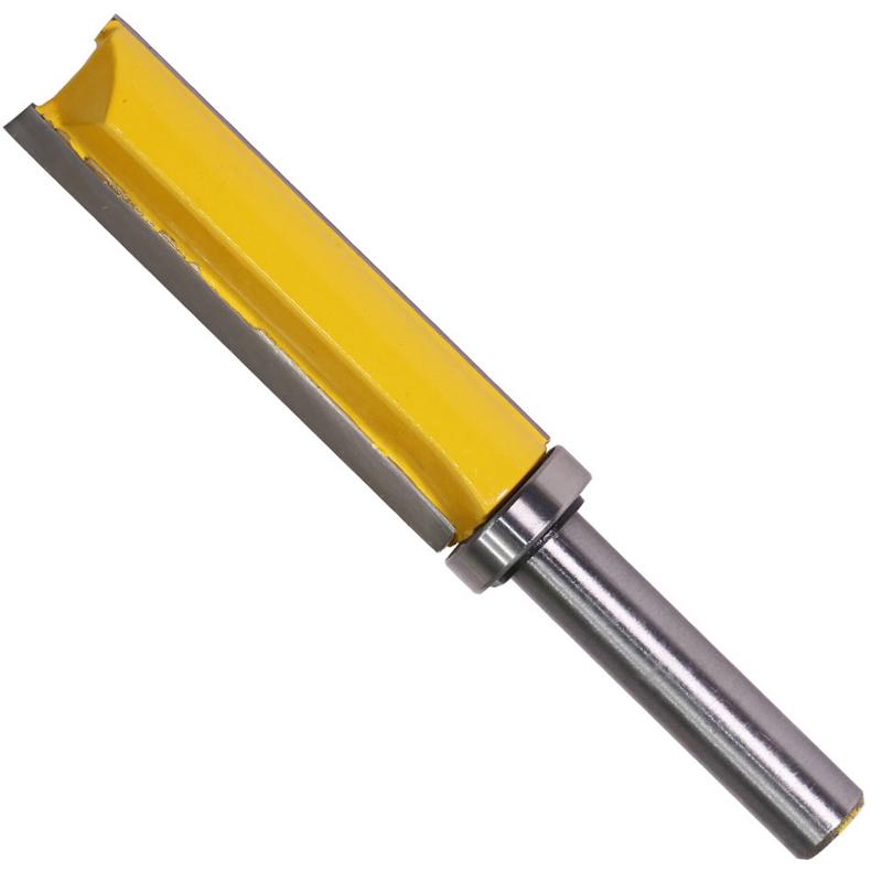 Buy 1pc Yellow Shank Extra Long Straight Router Bit Woodworking Cutters ...