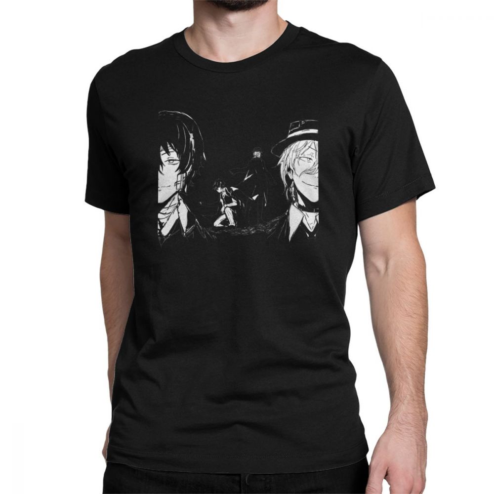 Buy Men'S T Shirt Bungou Stray Dogs Creative 100% Cotton Tees Short ...