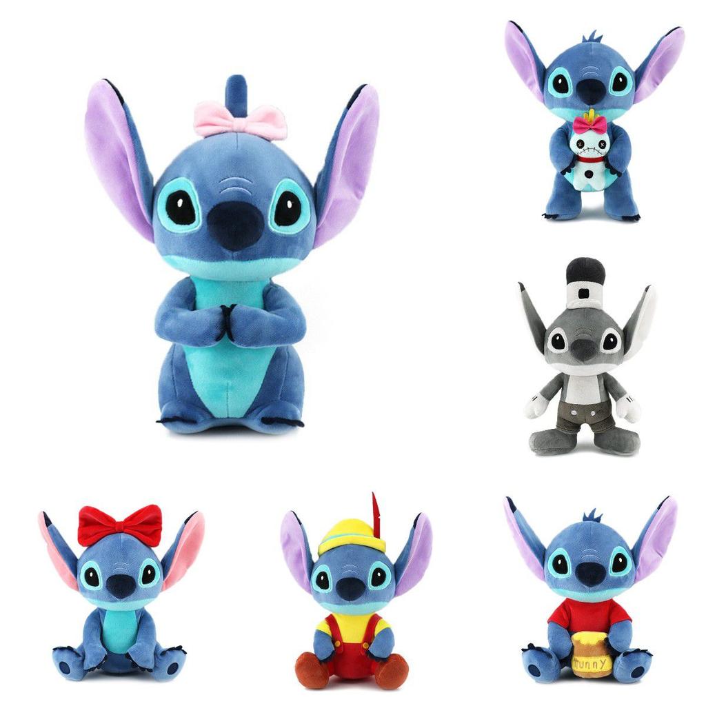 Buy Stitch Lilo Plush Doll Toys Kawaii Soft Stuffed Cartoon Cute Gifts ...