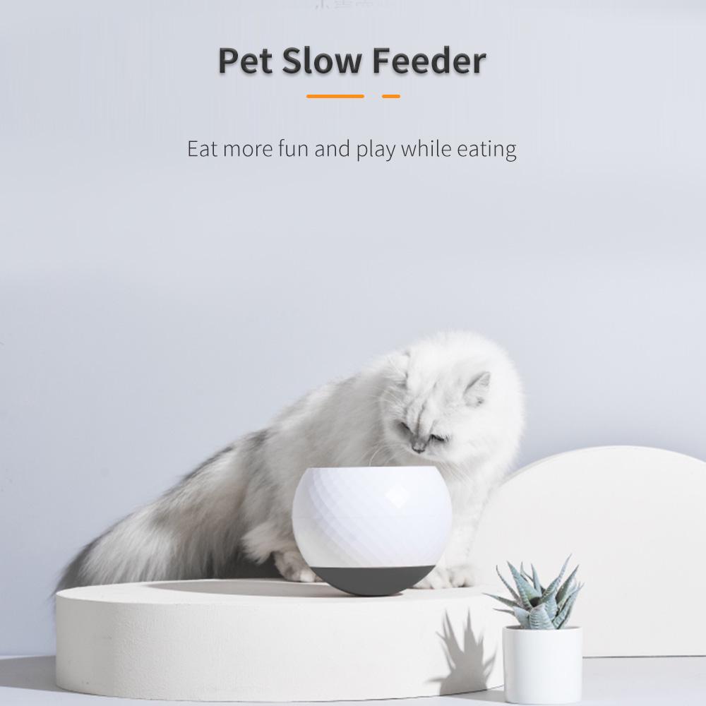 Els pet Pet Dog Feeder Slow Food Eating No Spill Pet Bowl Interactive ...