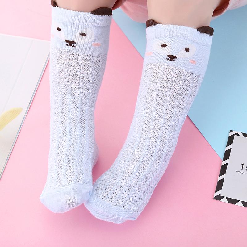 Buy Summer Thin Section Cotton Mesh Baby Long Tube Anti-mosquito Socks ...