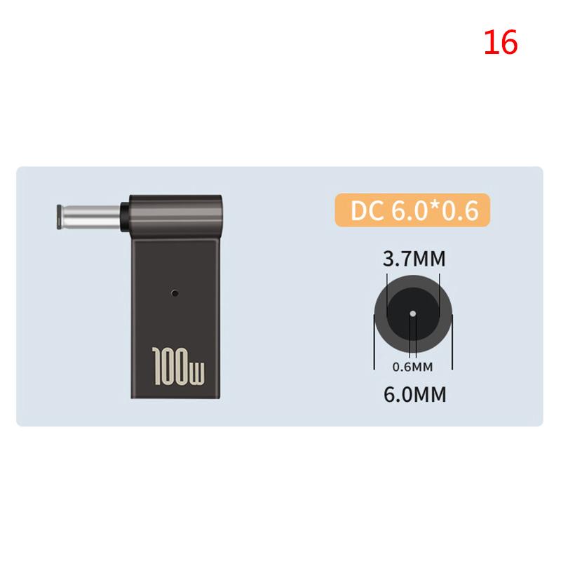 Buy Laptop Power Adapter Connector Dc Plug Usb Type-C Female To Dc Male ...