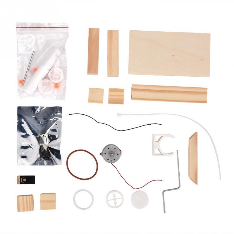 Buy DIY Hand Generator Material Set Manual Electricity Generator Kids ...