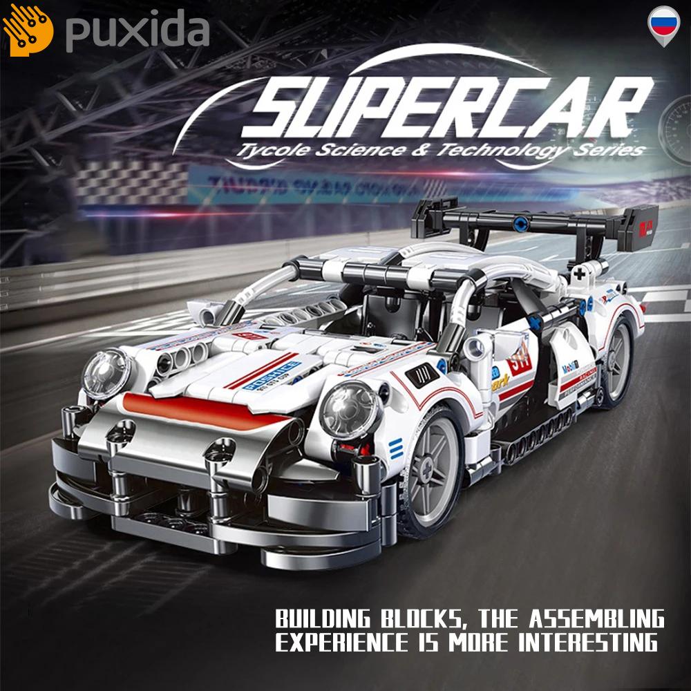 Cheap PUXIDA 419pcs City Pull Back Mechanical Sport Car MOC Building ...
