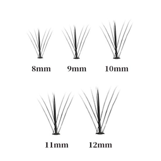 Buy 60Pcs 8/9/10/11/12mm Eyelashes Extensions Curved Natural Fiber ...