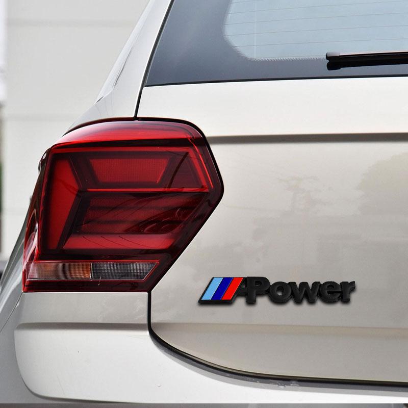Buy Car POWER Metal Car Label Decorative Labeling Car 3D Sticker ...